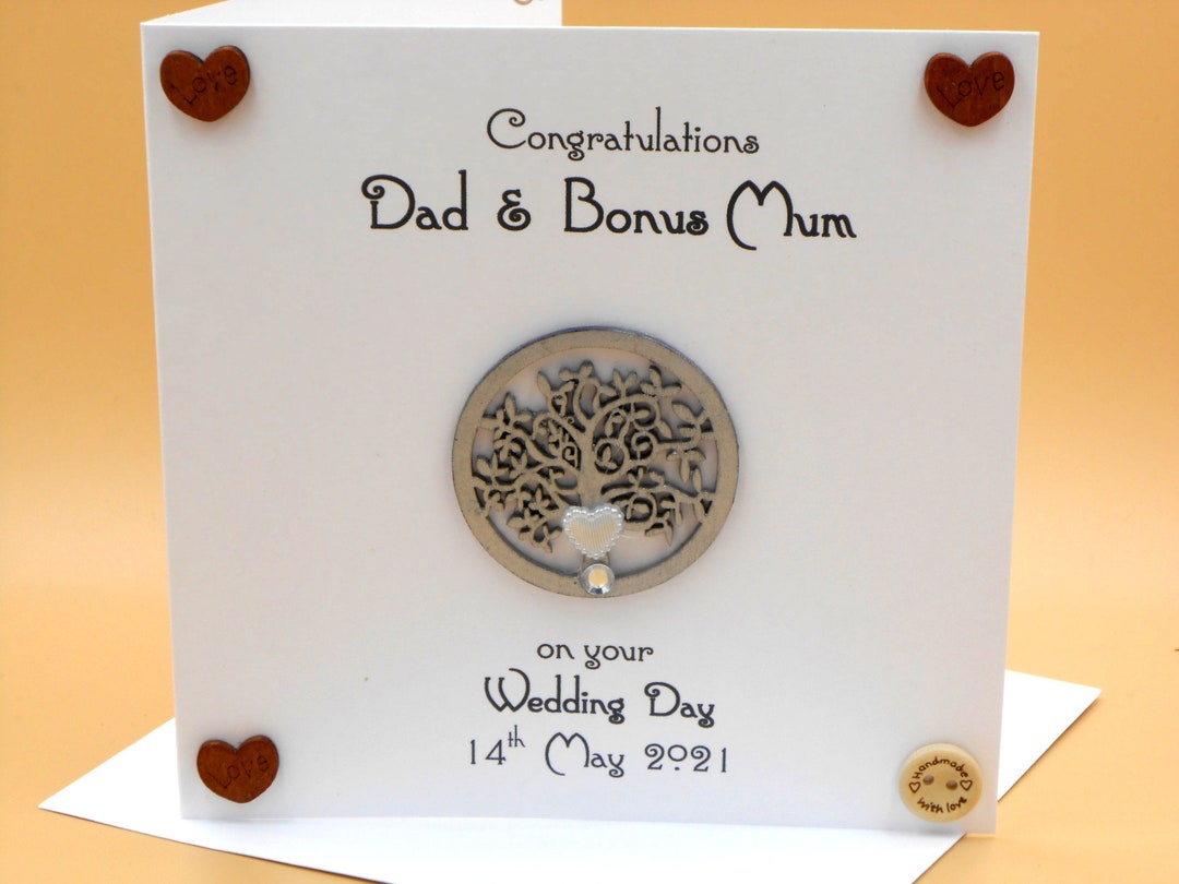 Wedding Day Card Tree of Life Handmade in Ireland for Son, Daughter ...