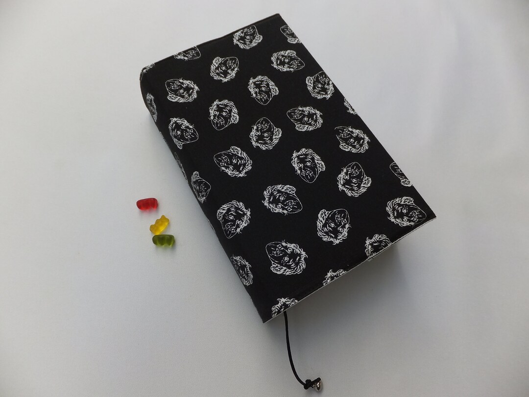 Book Cover With Bookmark, Large Fabric Book Cover, Einstein - Etsy