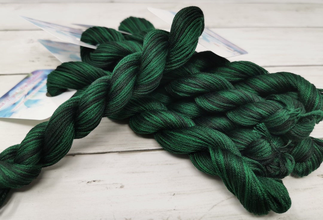 50 Yard Hank of Hand-dyed DMC Floss ~ Stranded Cotton Floss Cross ...