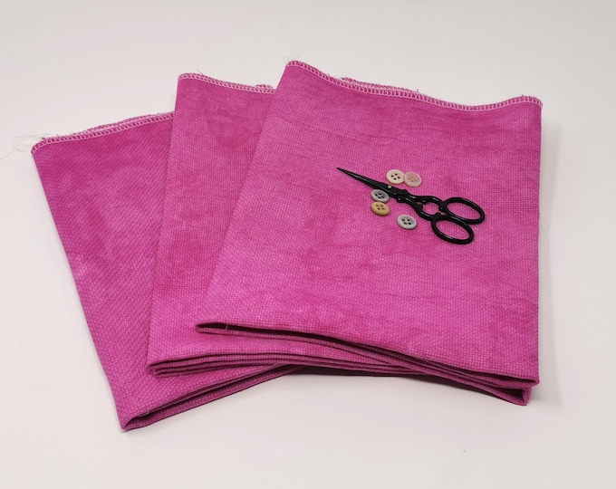 Pepto Pink ~ 16 Count Aida Zweigart ~ 18 X 28" Hand-dyed Counted Cross ...