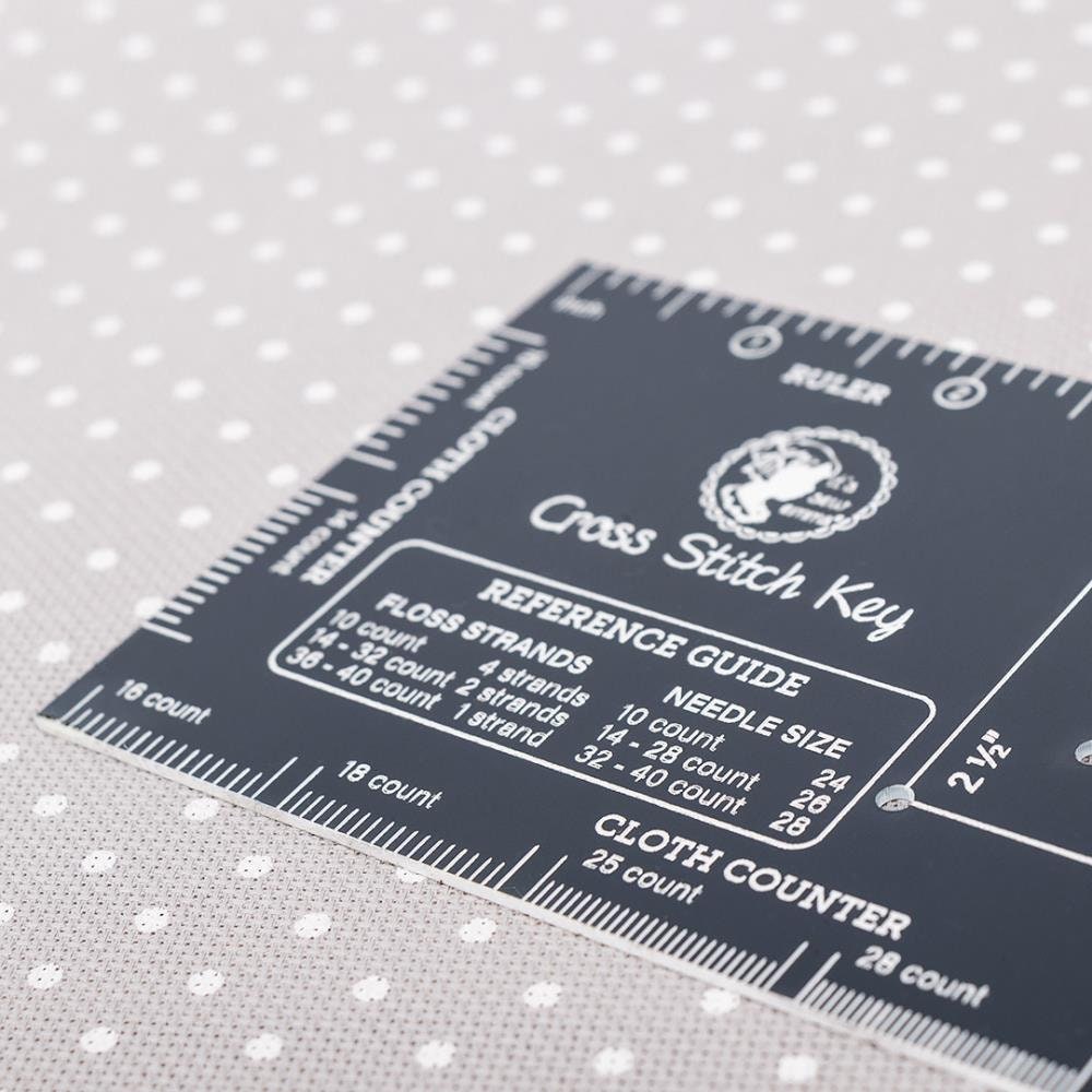 Ultimate Reference Tool for Cross Stitch ~ Ruler, Corner Guide, Fabric ...