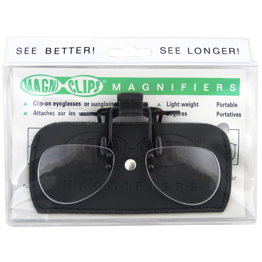 Magniclips Magnifier ~ + 3.00 Clip-on Magnifiers Glasses ~ +3.00 ...