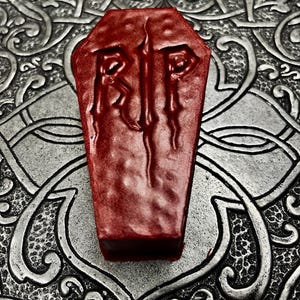 RIP Coffin Shea Butter Soap - Dragon’s Blood Scented - Etsy