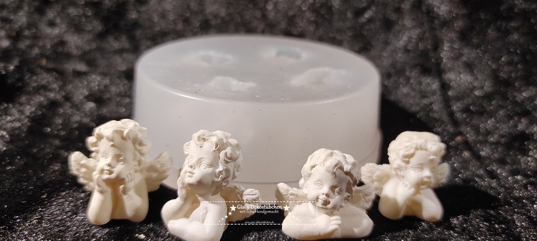 Silicone Mold 4 Mini Angel Concrete Mold - Etsy