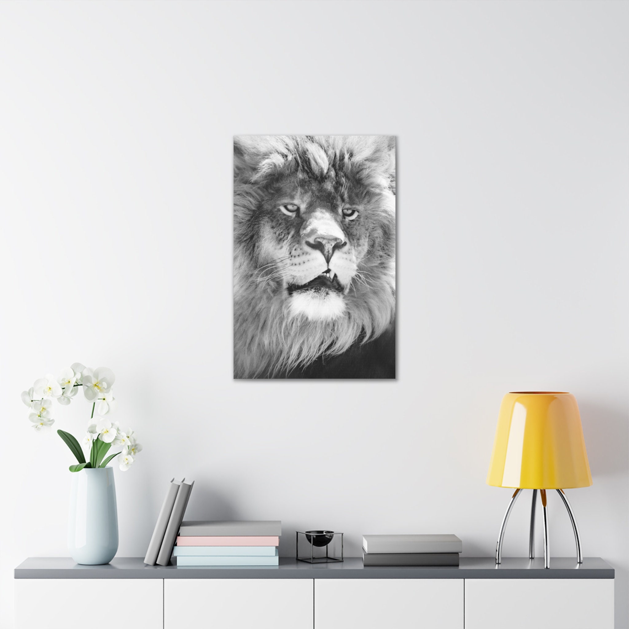 Lion Photograph African Art Safari Decor Lion Face Poster - Etsy