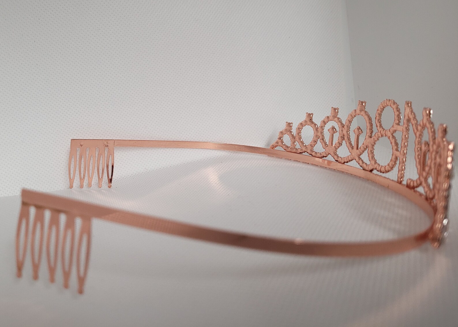 Tiara, 15th Anniversary Crown, Rhinestones, Rose Gold - Etsy