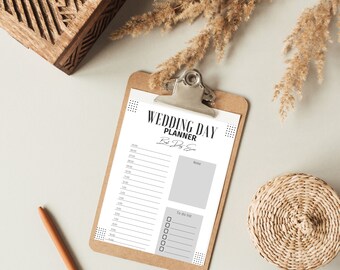 Wedding Day Timeline Template, Printable Wedding Day Timeline, Wedding ...