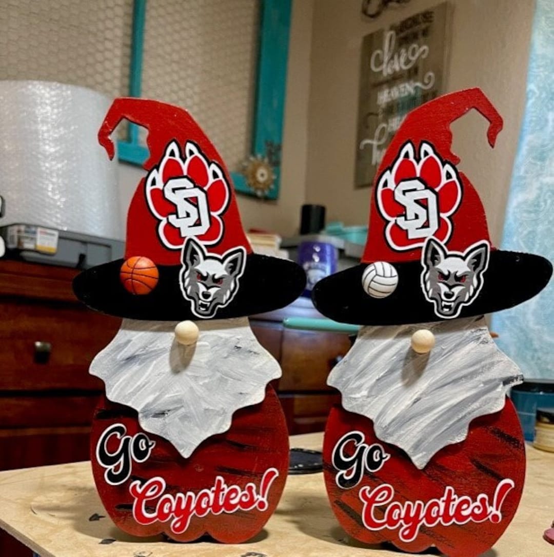 University of South Dakota Coyotes Wood Gnome - Etsy