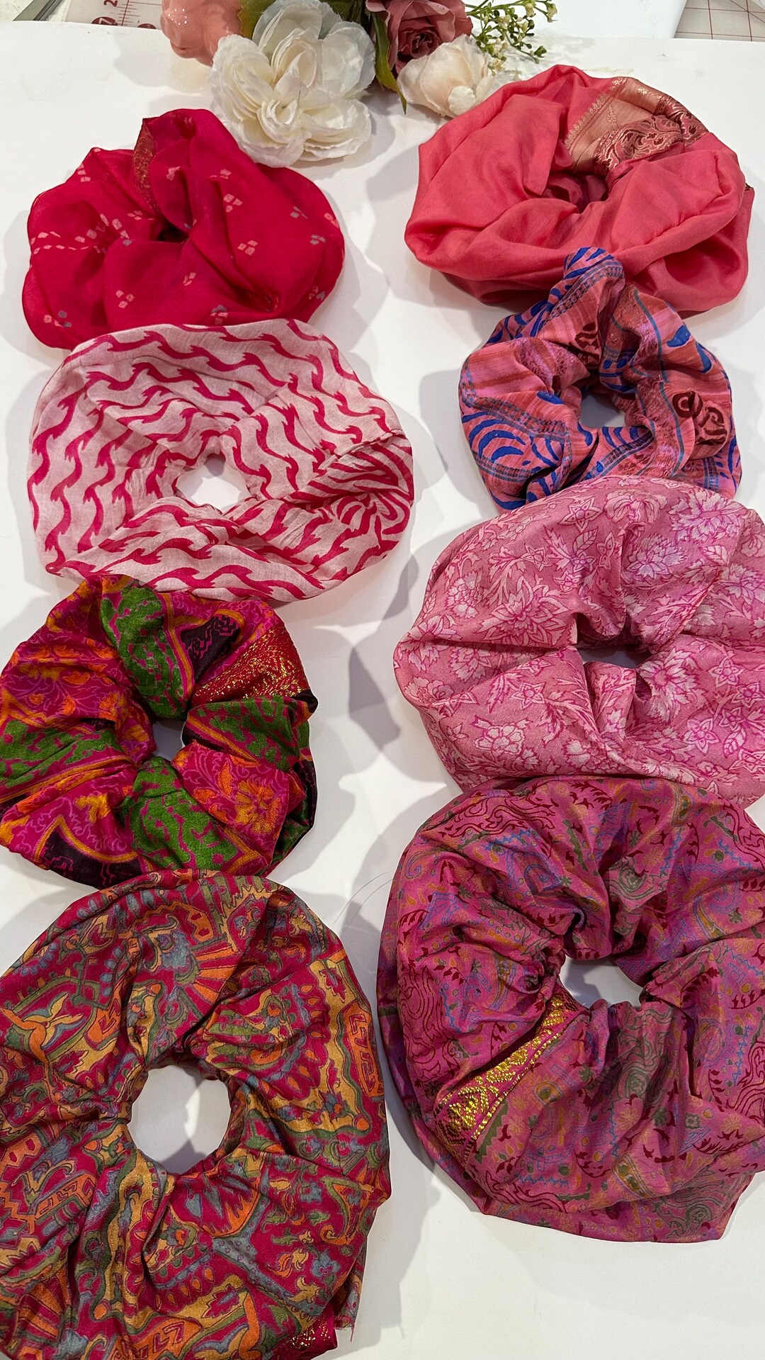 Silk Hair Scrunchie Hair Accessories Silk Scrunchie Silk Hair ...