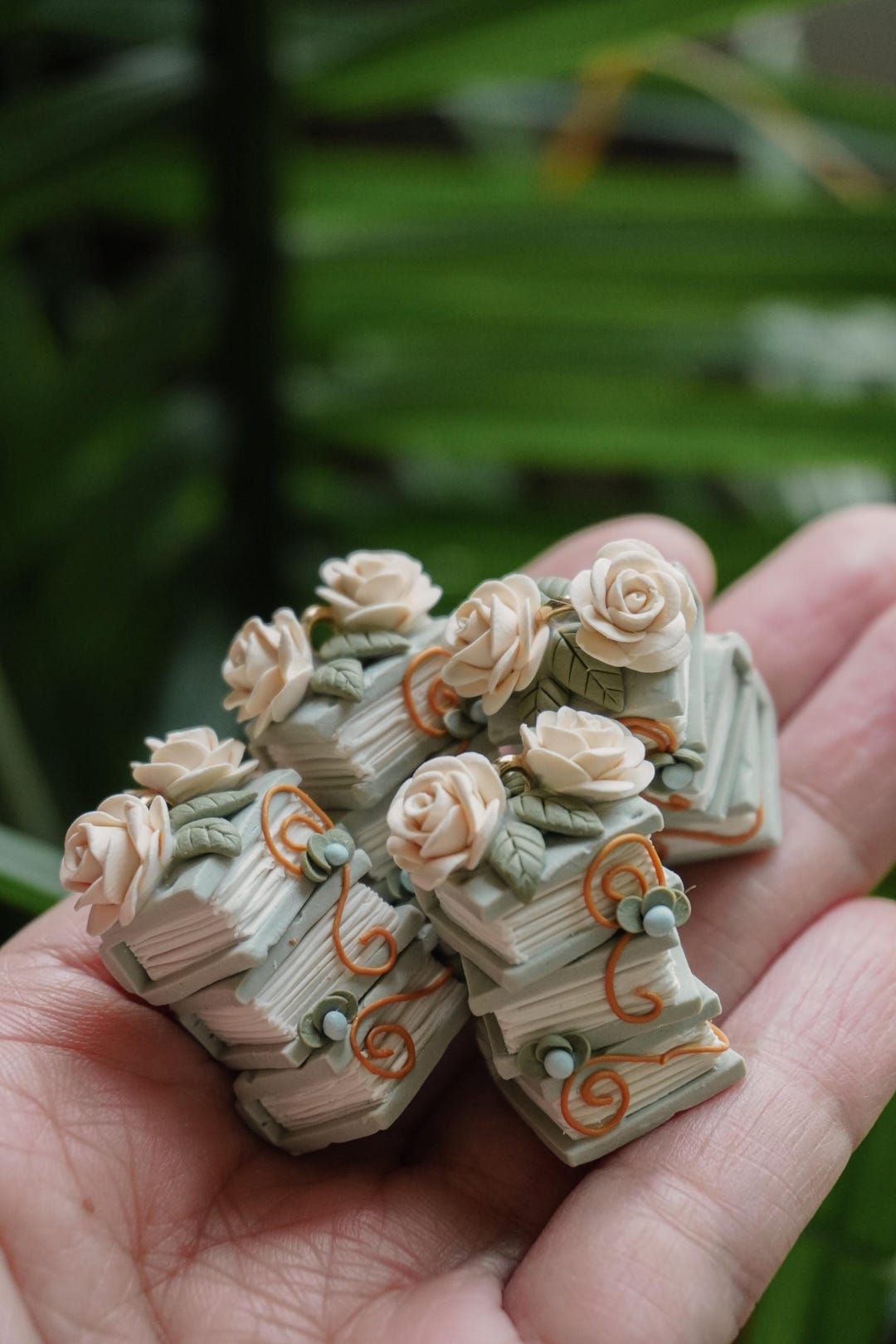 Fairy Book Stack Earrings-made TO ORDER - Etsy