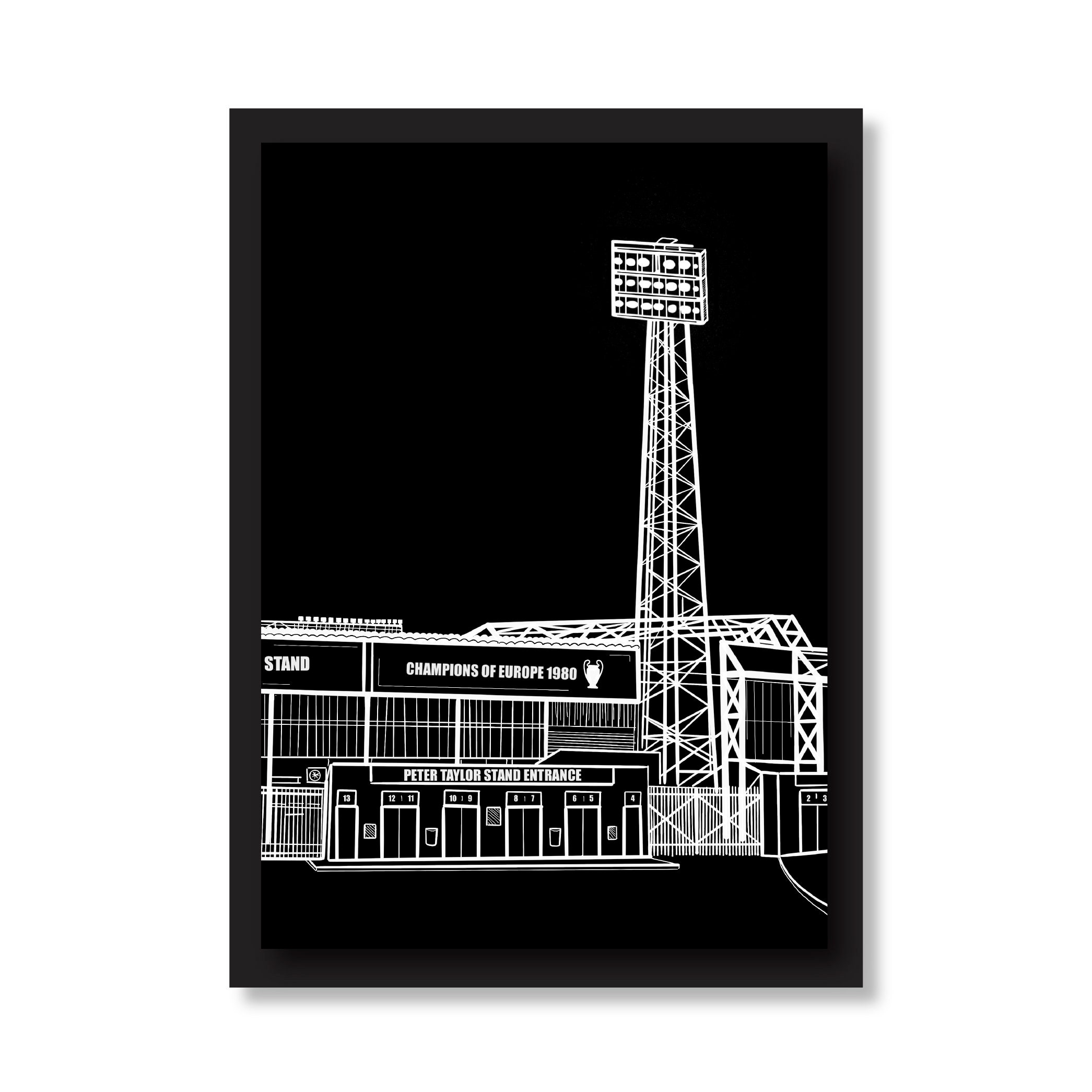 Nottingham Forest The City Ground Peter Taylor Stand Print | Etsy