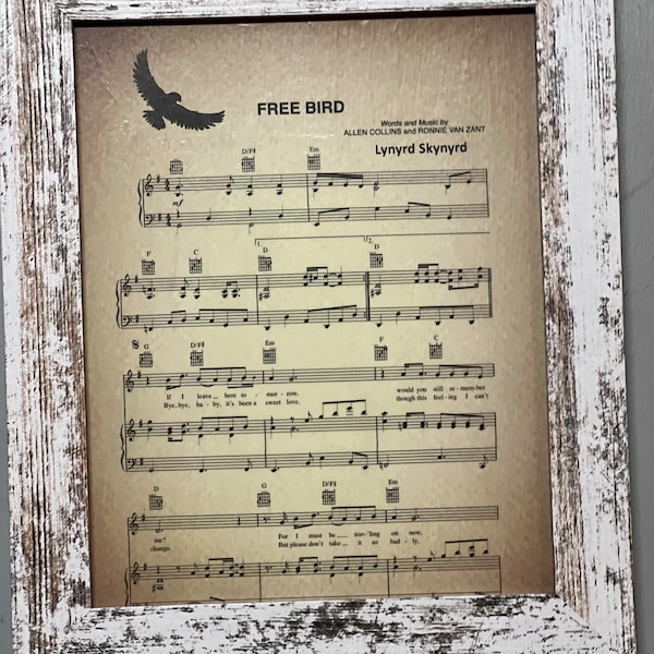Free Bird Lyrics - Etsy