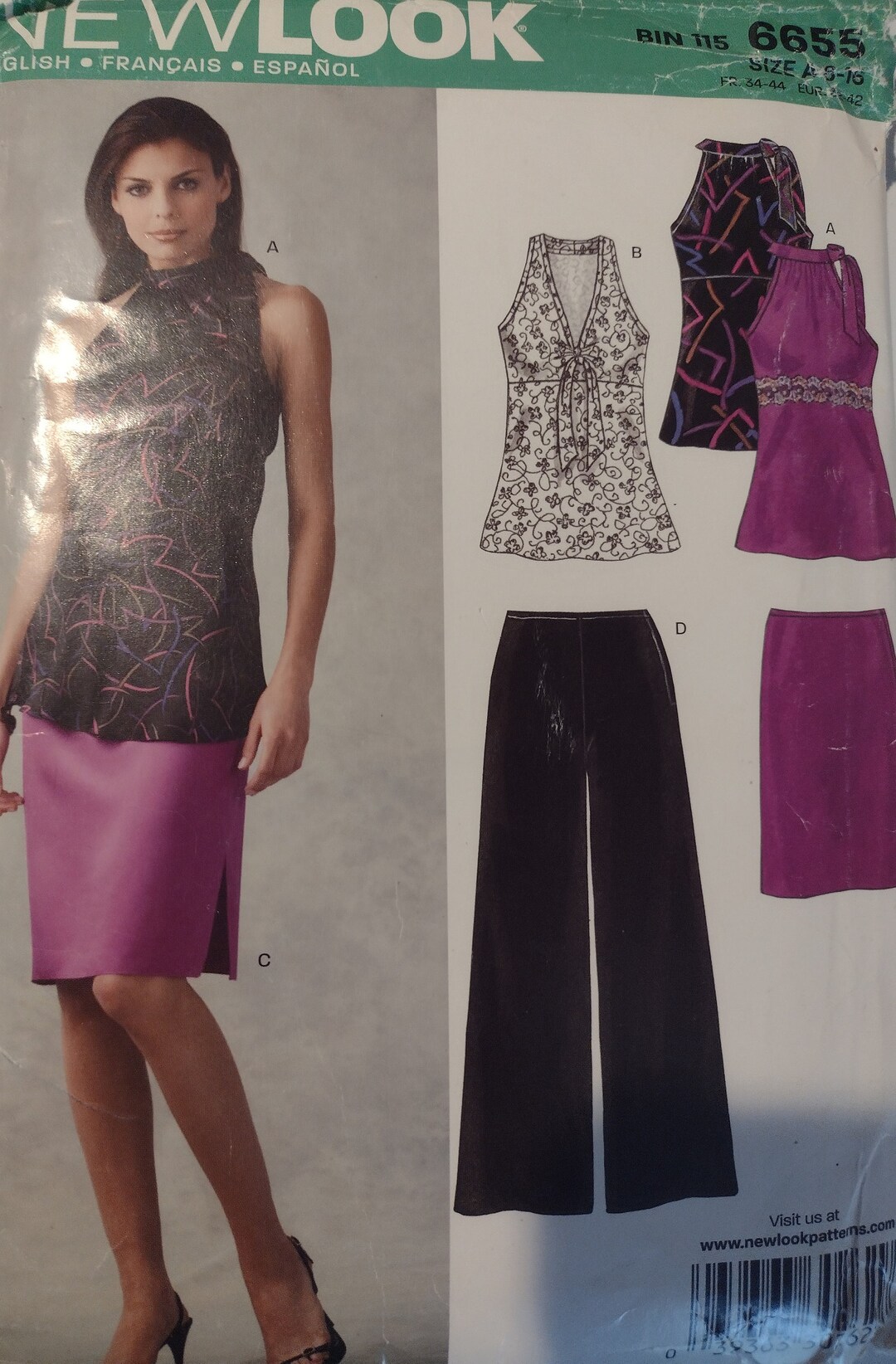 New Look 6655 Dressy Separates - Etsy