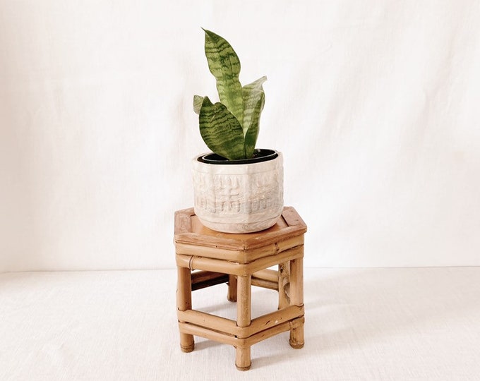 Bamboo Plant Stand / Small Bamboo Table - Etsy