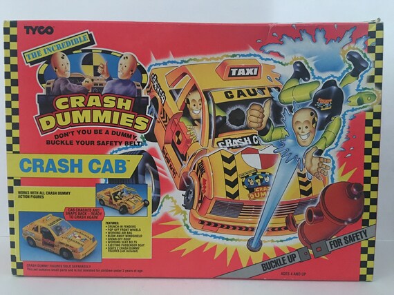 1992 Tyco Toys The Incredible Crash Test Dummies Crash Cab Toy | Etsy