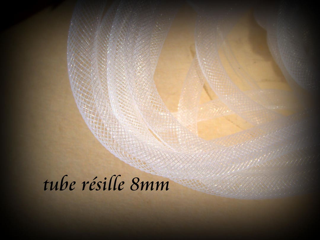 2 Meters of White Tubular Fishnet, Purple, or Both for Creating Fancy ...