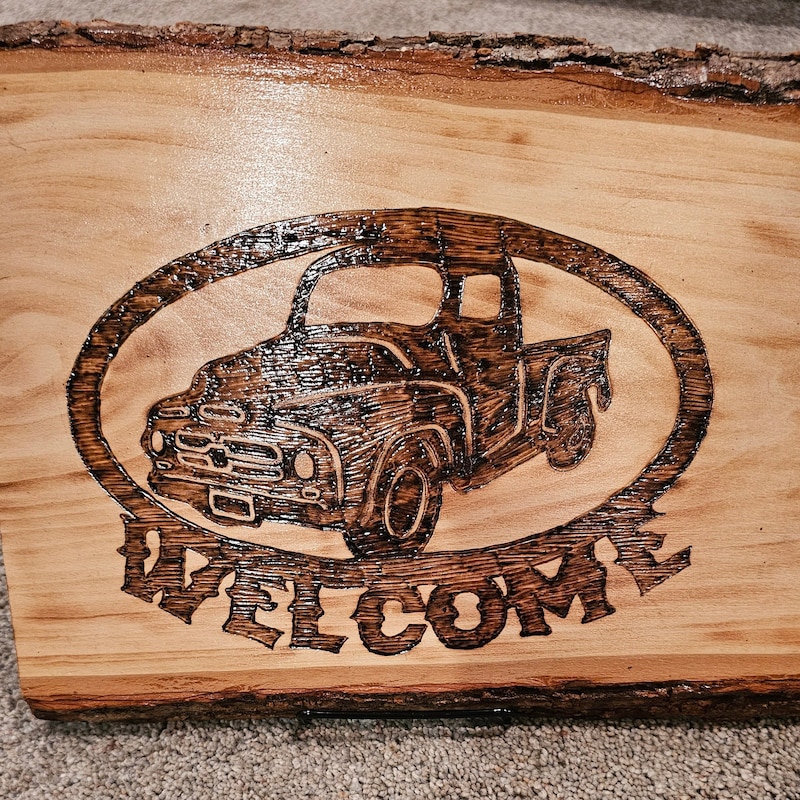 Woodburned Sign - Etsy