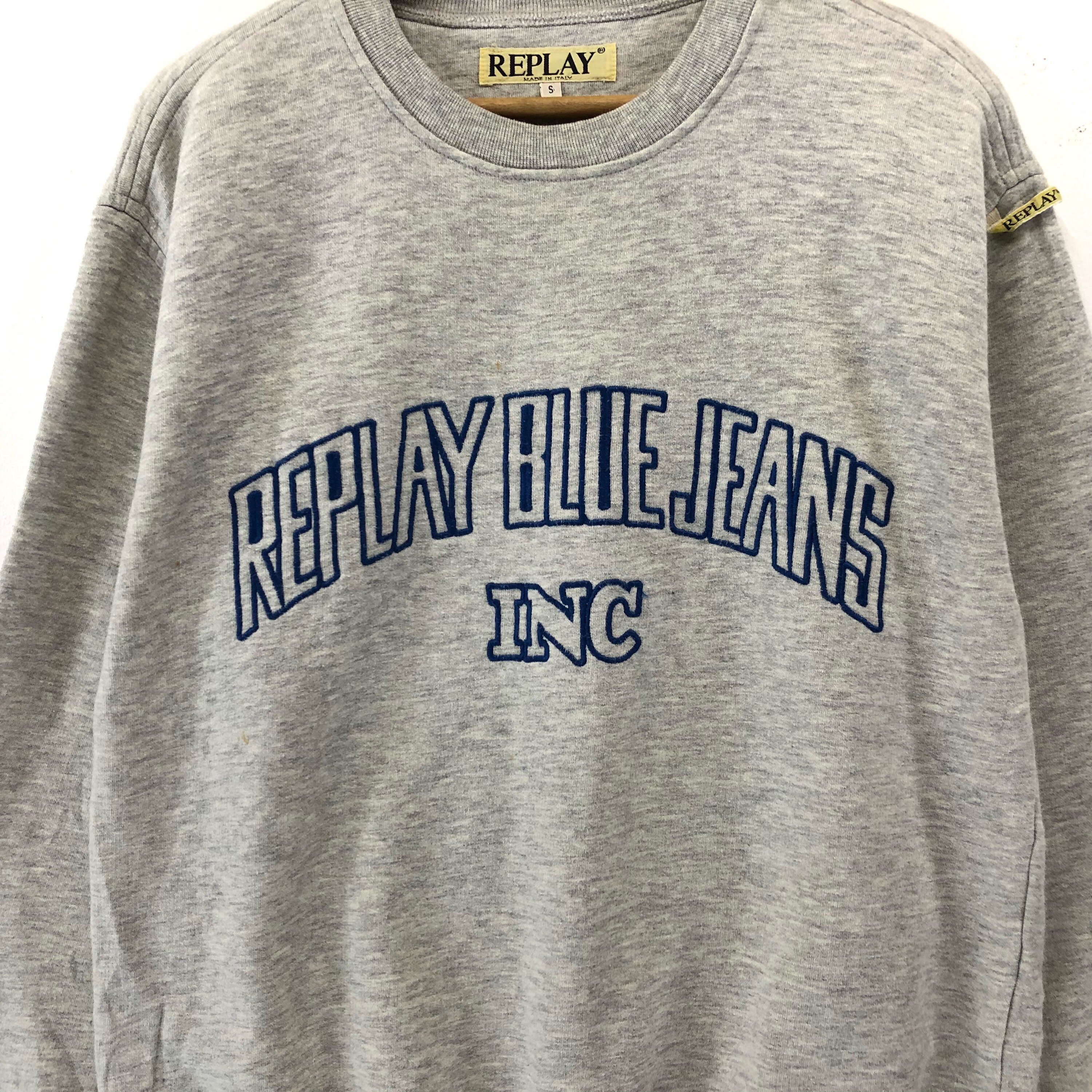 Selten Vintage Replay Blue Jeans Sweatshirts Kleines Logo - Etsy.de
