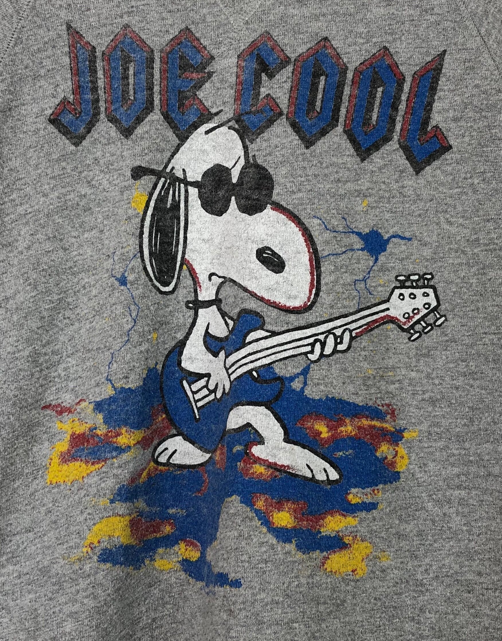 Rare! Vintage Snoopy Joe Cool Sweatshirt Biglogo Character Cartoon ...