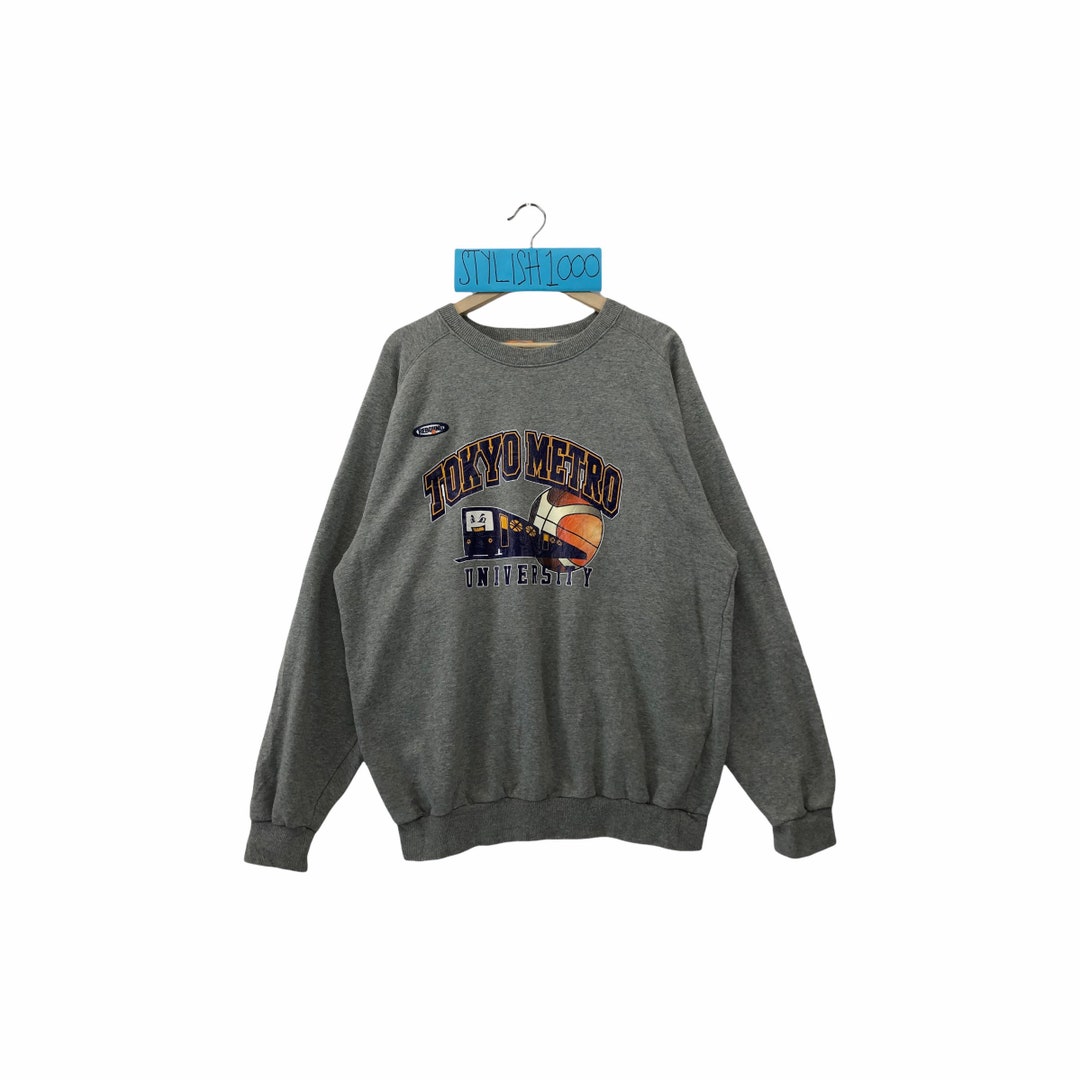 Rare!! Tokyo Metropolitan University Sweatshirt Big Logo Tokyo Metro ...
