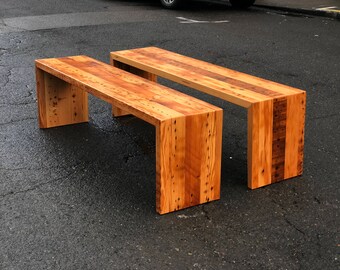 Reclaimed wood bench | Etsy