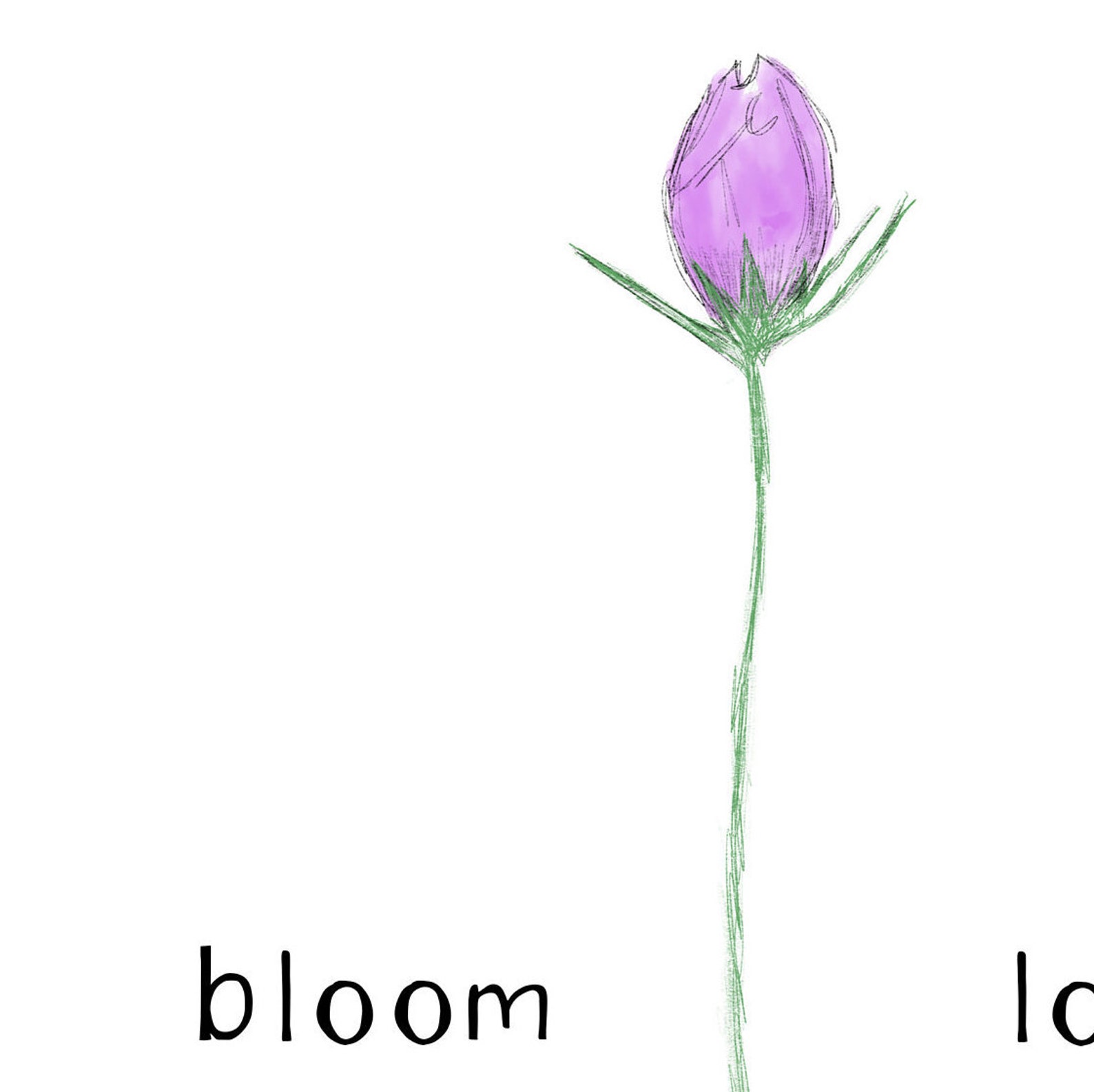 Bloom Love Printable | Inspirational Printable | Typography Wall Art ...