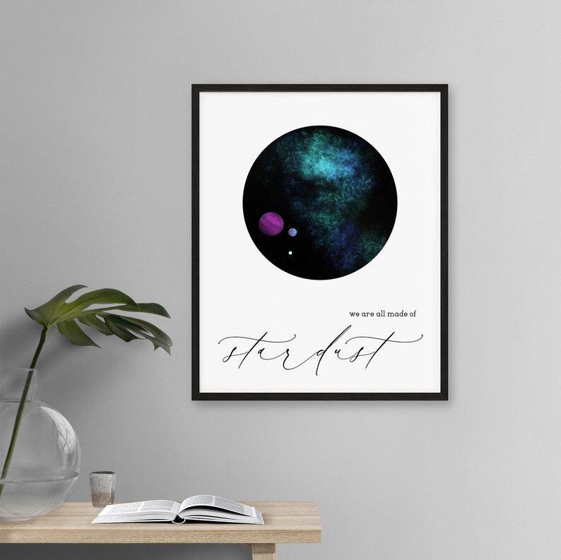 We Are All Made of Stardust Printable Art | Inspirational Wall Art ...