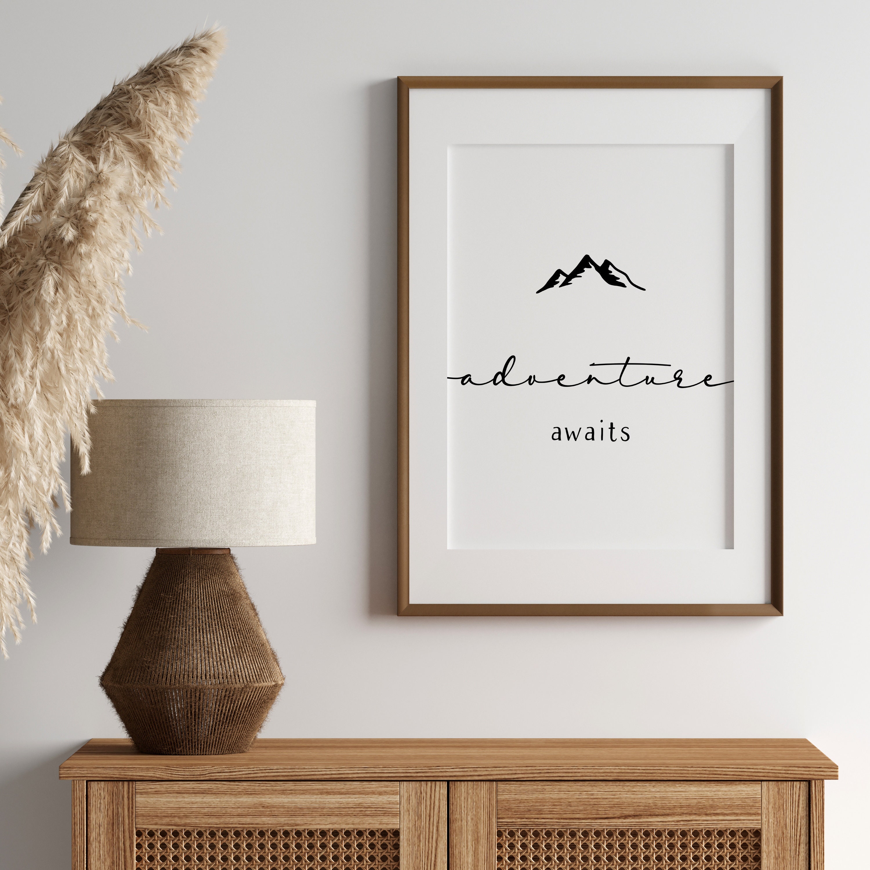 Adventure Awaits Mountains Printable | Inspirational Printable ...