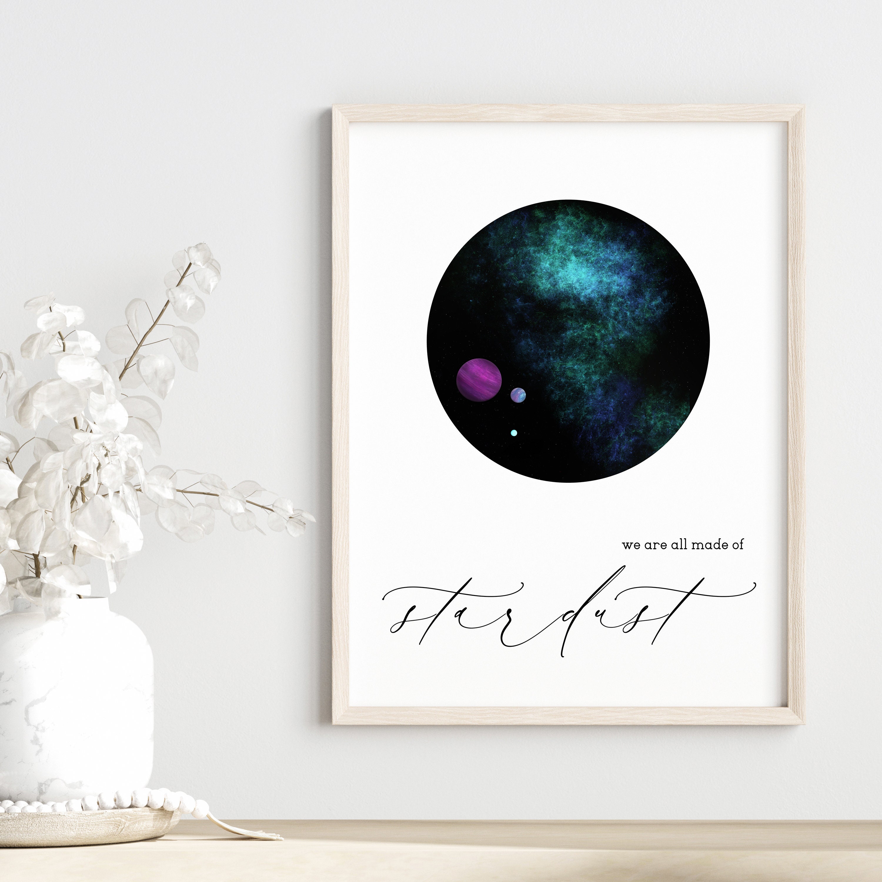 We Are All Made of Stardust Printable Art | Inspirational Wall Art ...
