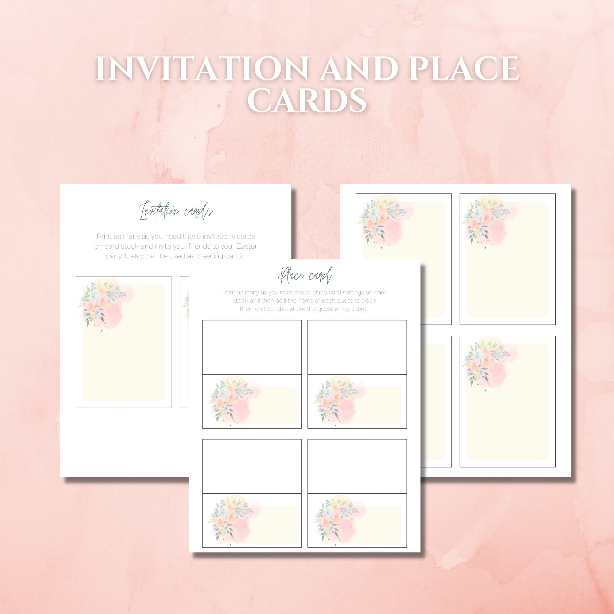 Bunny Easter Planner Printable Holiday Organizer Seasonal Schedule Kids ...