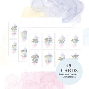 45 Printable Self-love Affirmation Cards - Boost Positive Thinking ...