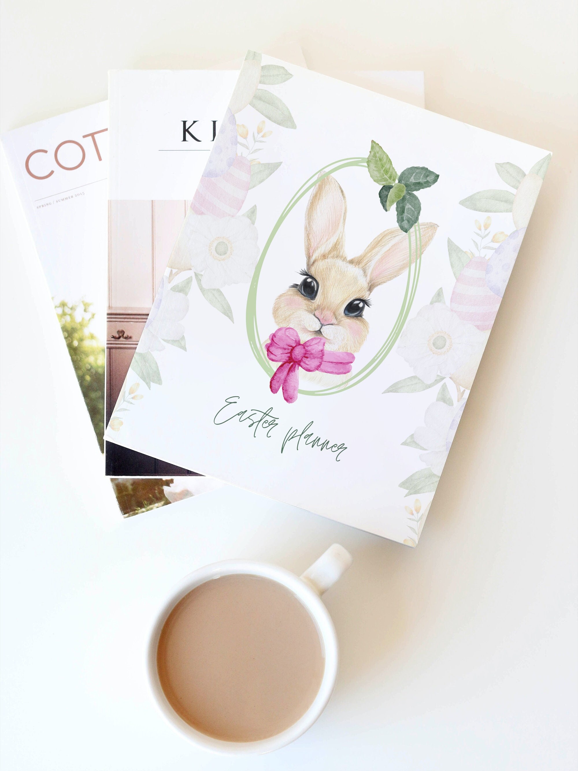 Easter Planner Printable, Bunny Journal and Party Organizer, Easter ...