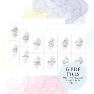 45 Printable Self-love Affirmation Cards - Boost Positive Thinking ...