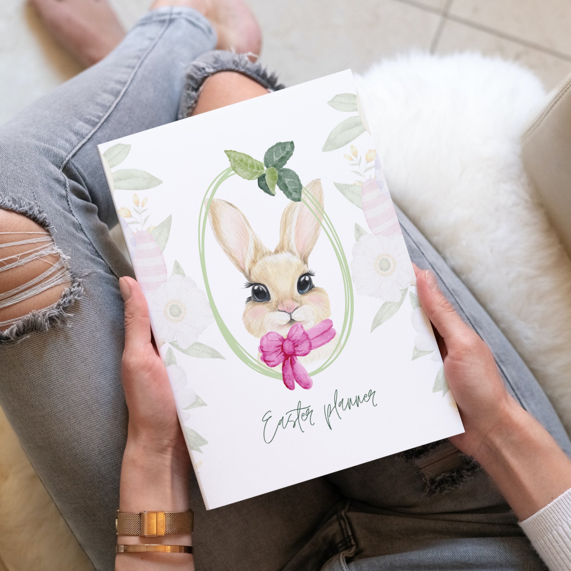 Easter Planner Printable, Bunny Journal and Party Organizer, Easter ...