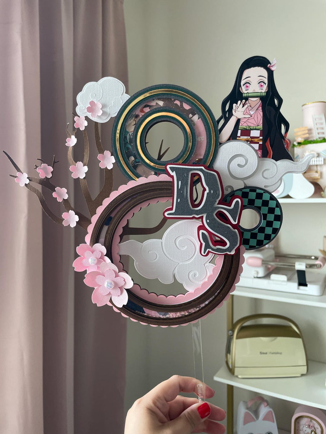 Demon Slayer Cake Topper.demon Slayer, Cake Topper, Custom Cake Topper ...