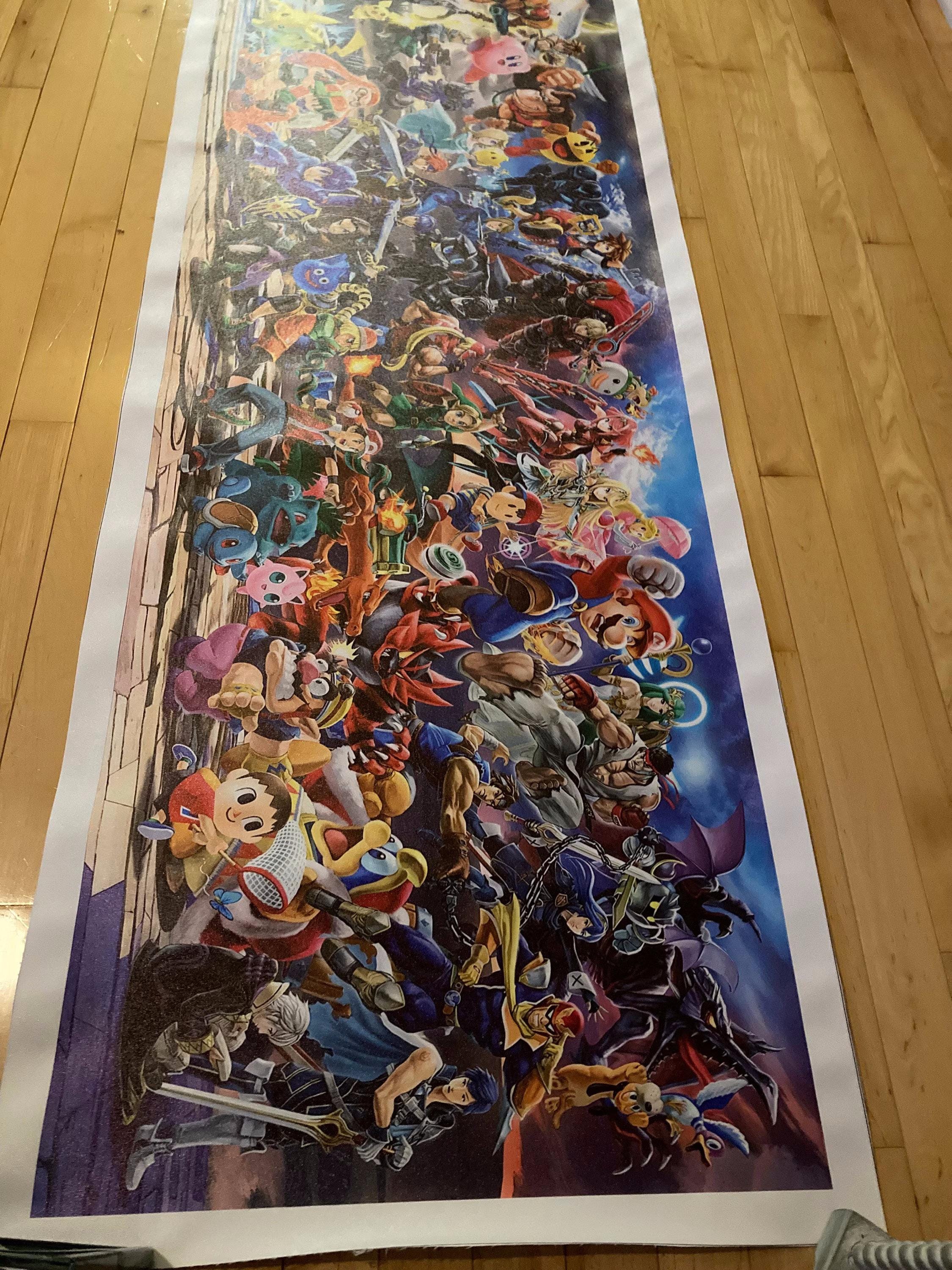 Sora DLC Super Smash Bros Ultimate Mural - Everyone is Here Mural ...