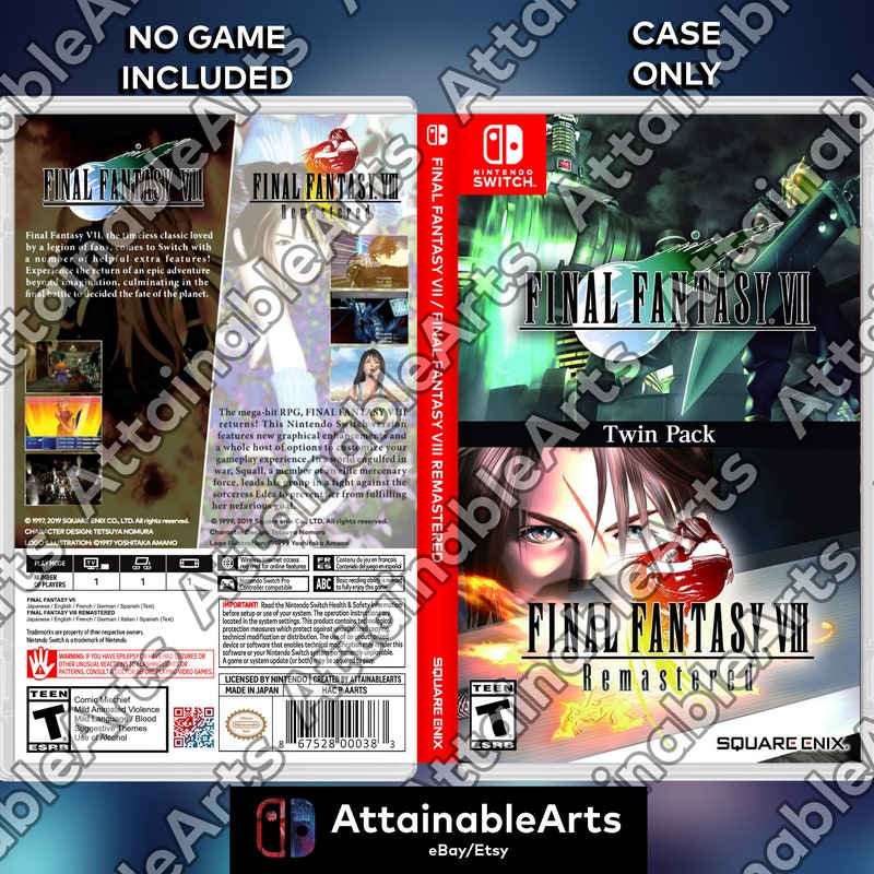 Final Fantasy Games Cover Art - Etsy