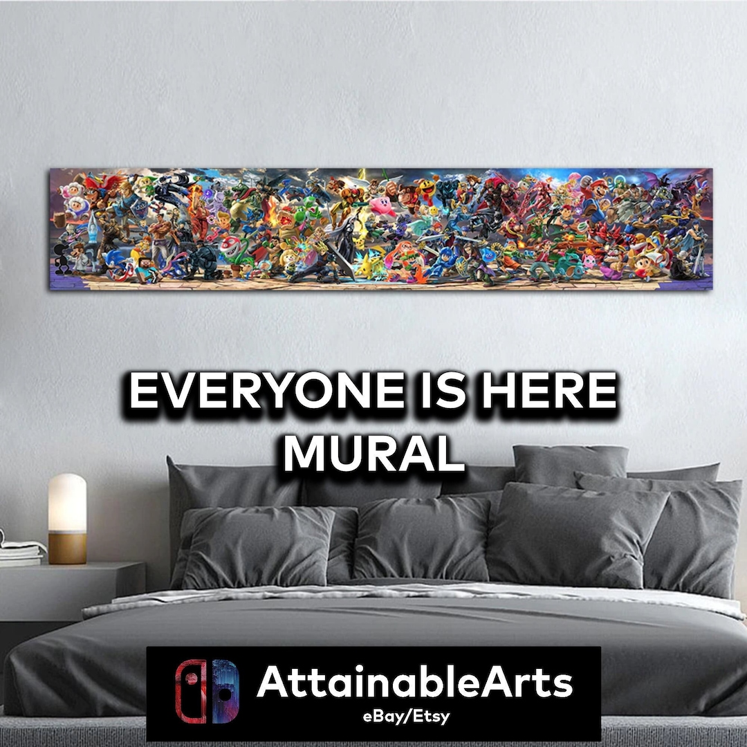 Sora DLC Super Smash Bros Ultimate Mural Todos están aquí Mural ...