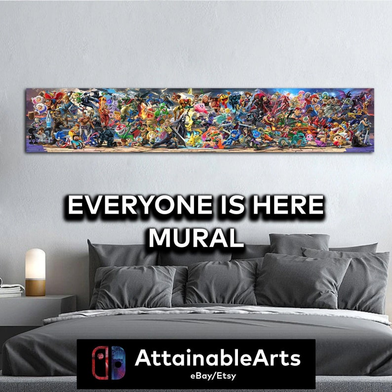 Buy Sora DLC Super Smash Bros Ultimate Mural Everyone is Here Online in ...