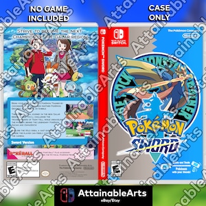 Pokémon Sword - Custom Nintendo Switch Boxart With Physical Game Case ...