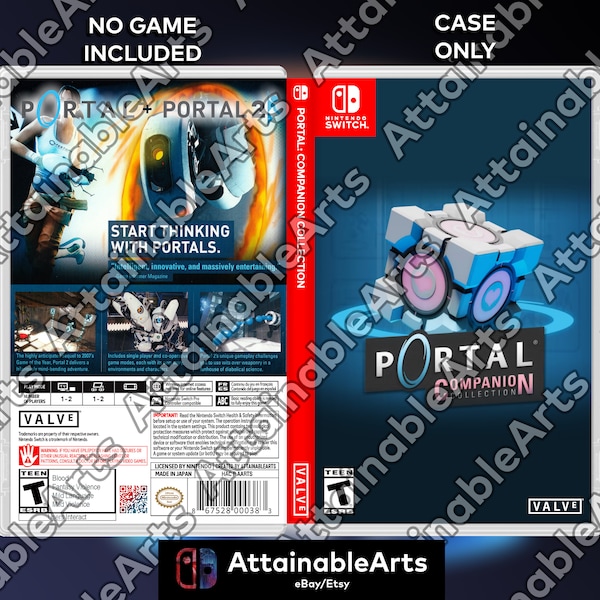 Switch Boxart Portal - Etsy