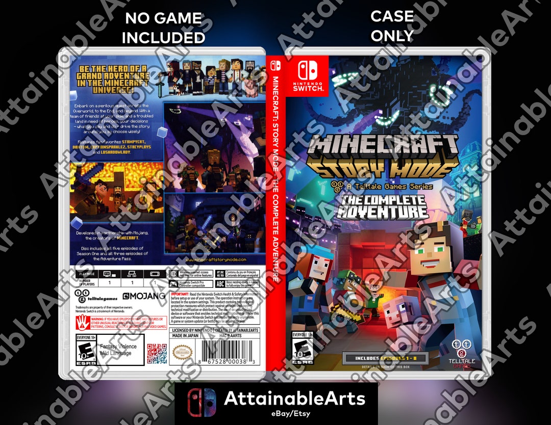 Minecraft: Story Mode the Complete Edition Nintendo Switch Custom ...