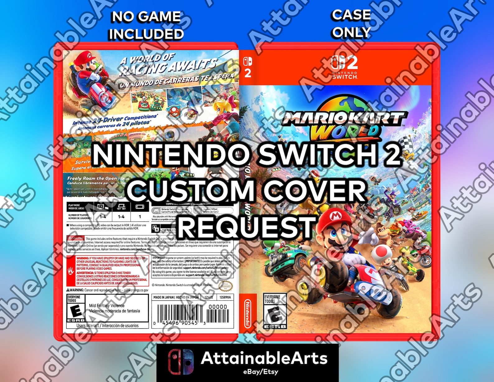 Nintendo Switch 2 Custom Covers/physical Game Cases (boxart) - No Game ...