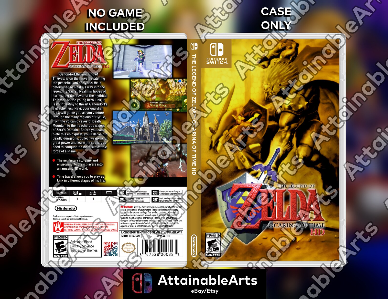 The Legend of Zelda: Ocarina of Time - Custom Nintendo Switch Boxart ...