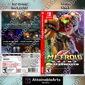 Metroid Prime Remastered - Replacement Case Custom Nintendo Switch ...