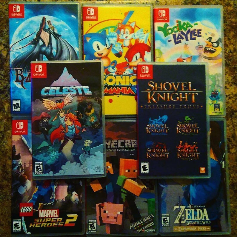Nintendo Switch Custom Covers/physical Game Cases boxart - Etsy