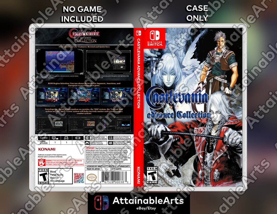 Castlevania Advance Collection Custom Nintendo Switch Boxart With ...