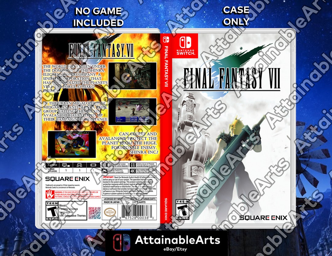 Final Fantasy VII (7) - Custom Nintendo Switch Boxart With Physical ...