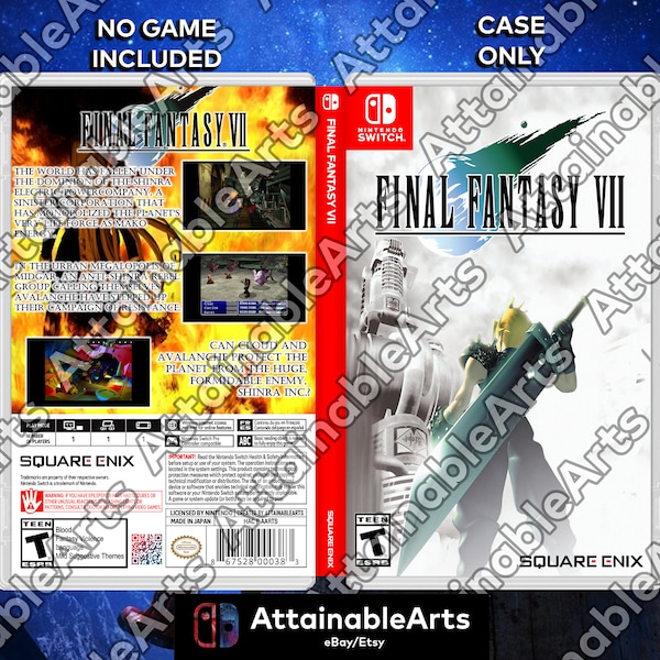 Final Fantasy Vii 7 - Etsy