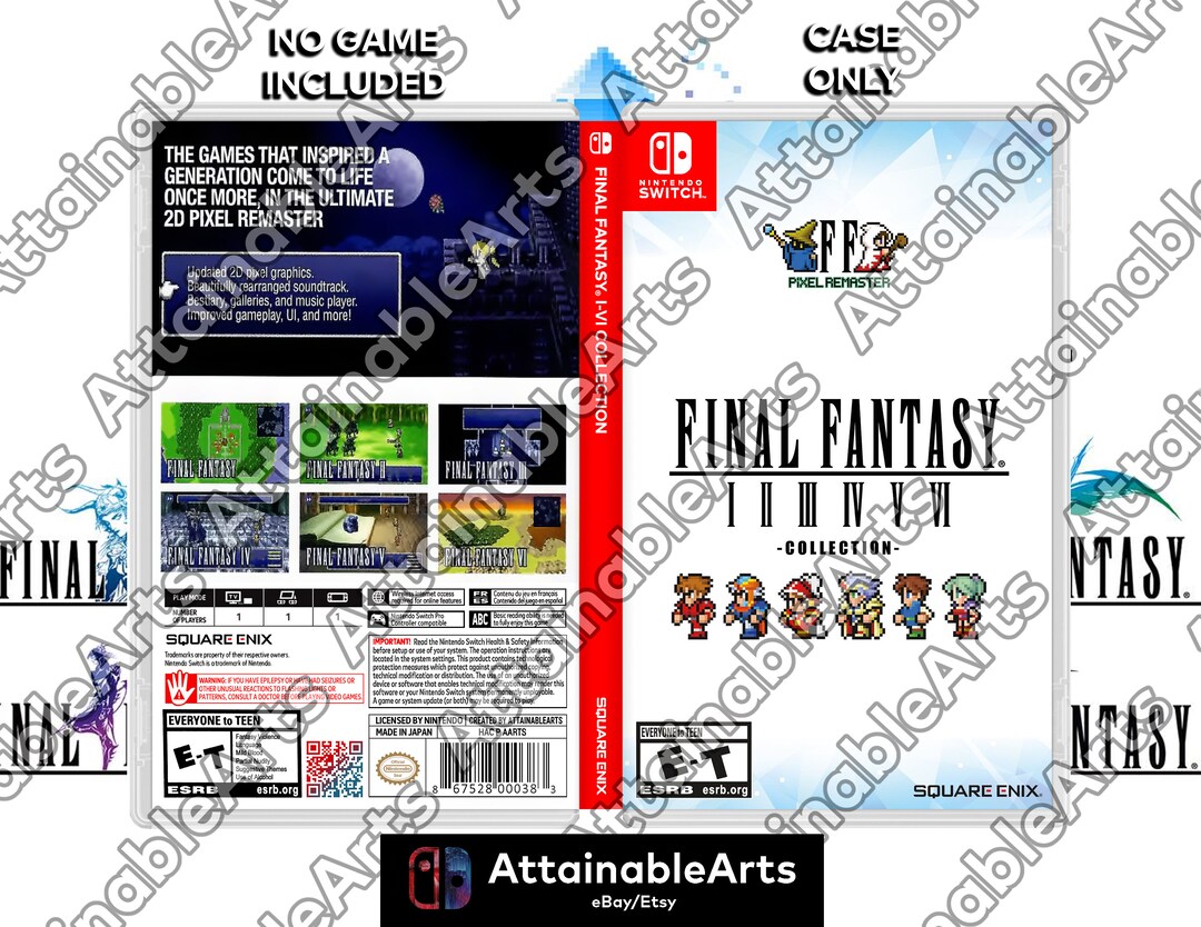 Final Fantasy Pixel Remaster - Custom Nintendo Switch Boxart With ...